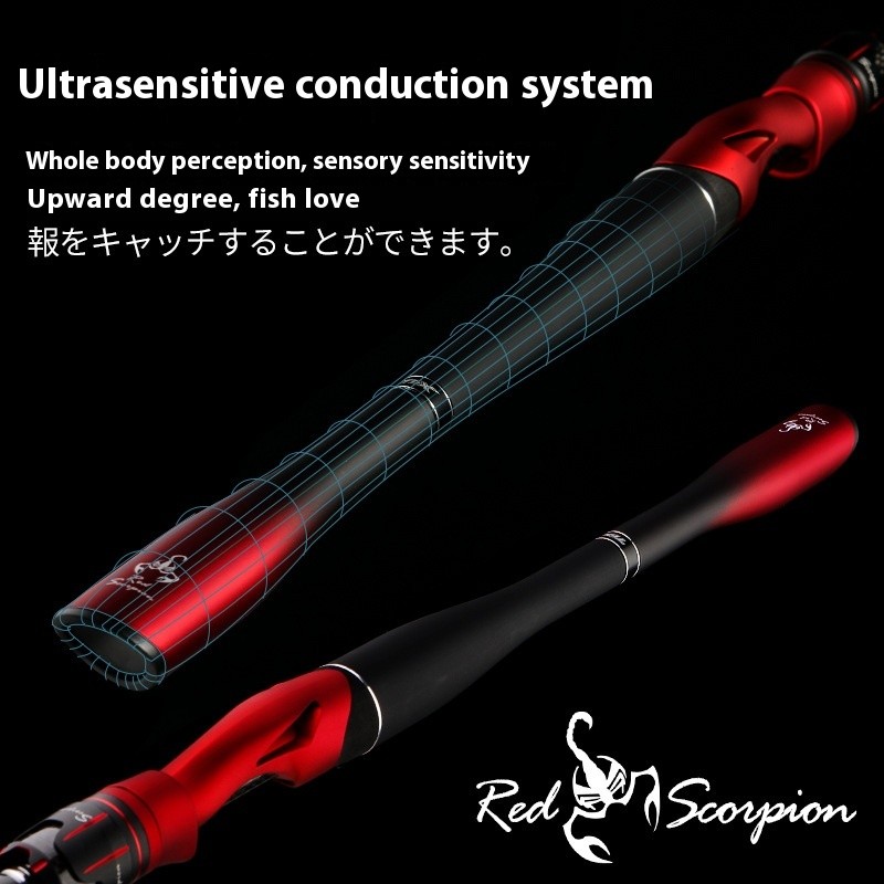 Scorpion Carbon Lure Fishing Rod – M Power Casting/Spinning Rod | Long ...
