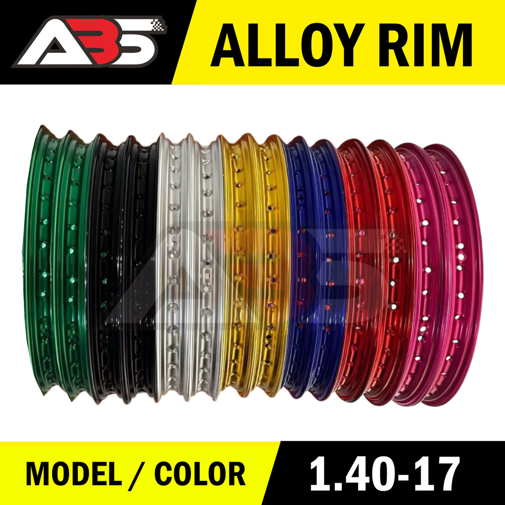 One pair Thaiworks CNC 1.40x17 Alloy Rims Made in Thailand (930 GRAMS ...