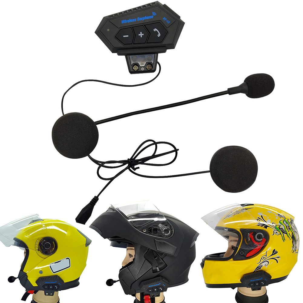 *BT12 Handsfree Bluetooth V4.0 Headset for Motorcycle Motorbike Helmet ...