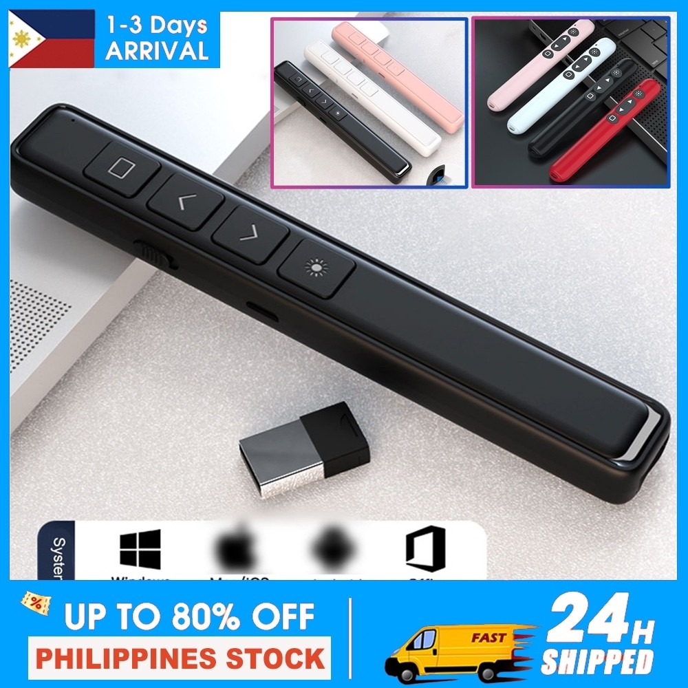 Clicker for Powerpoint Presentation Pointer with Laser USB Wireless ...