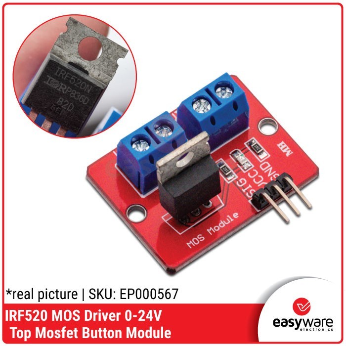 PART & TOOL IRF520 MOS Driver 0-24V Top Mosfet Button module CO27 ...