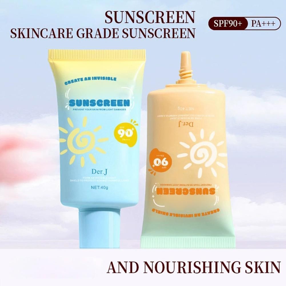 Der.j Sunscreen Spf 90 Sunblock Cream Water Based Face Body Screen Sun ...