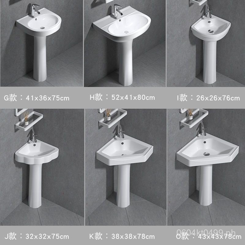 Freestanding Pedestal Sink Pedestal Basin Wash Basin Small Apartment ...