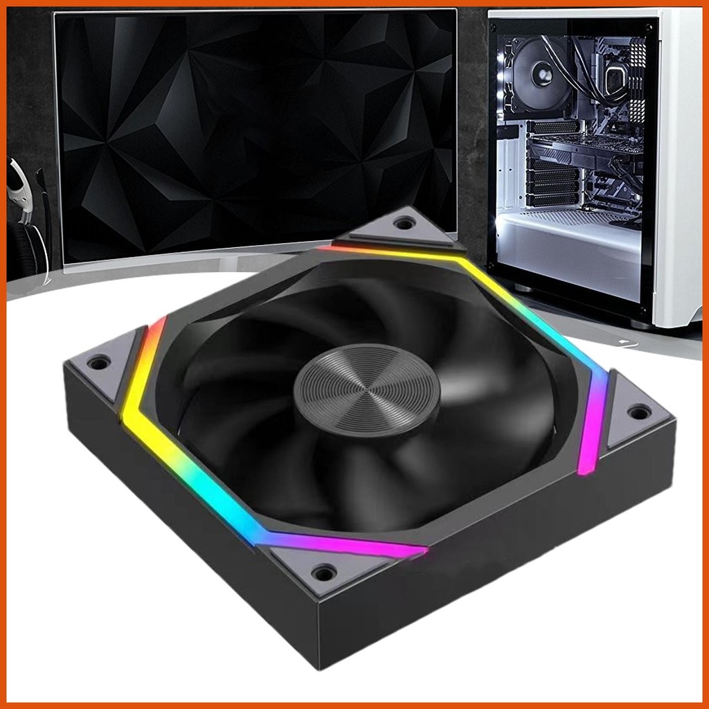 PC Case Fan ARGB Case Cooler Fan 120mm Silent Speed And Temperature ...