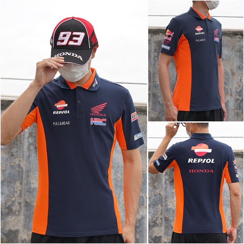 Motorcycle Racing Motorbike motocross HONDA REPSOL Moto Polo T-shirts ...