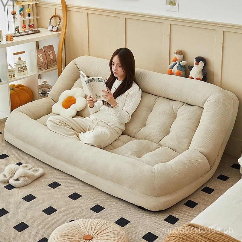 Foldable Chair[Convertible Lazy Sofa by Bedroom Human Sleepable ...