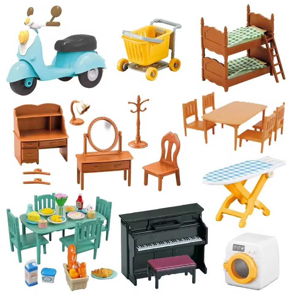 1:12 Miniature Furniture Forest Family Children's Mini Furniture Toy ...