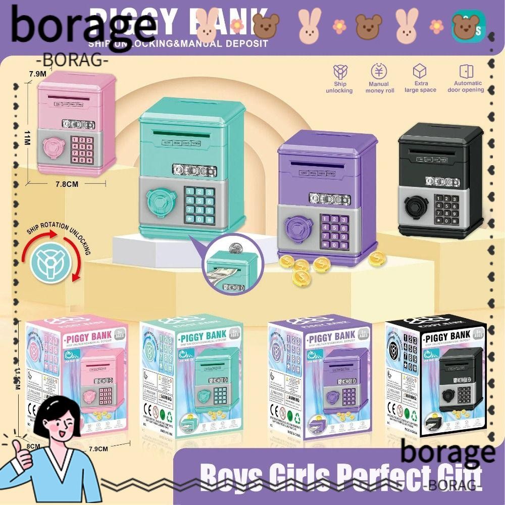 BORAGE Children's Piggy Bank, Mini Child Gift Cash Saving Money Box ...