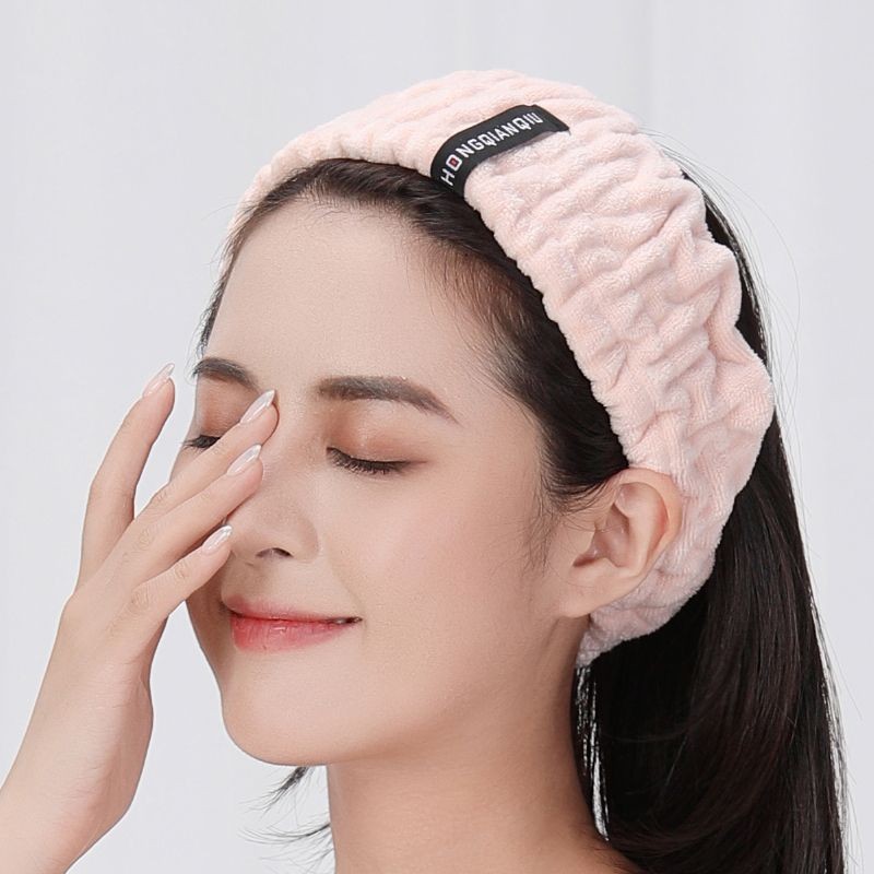 Face Wash Hair Band Female Simple Makeup Headgear Korean Cute Tie ...