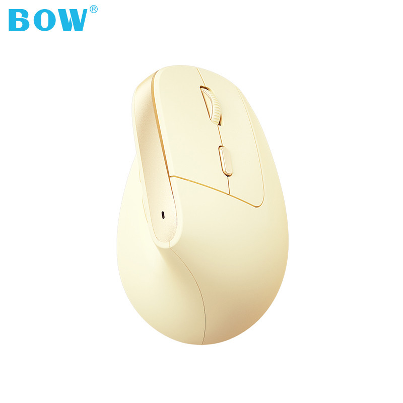BOW Ergonomic Vertical Mouse MD190L Wireless Bluetooth Rechargeable Silent Mice Dual Mode Mouse ...