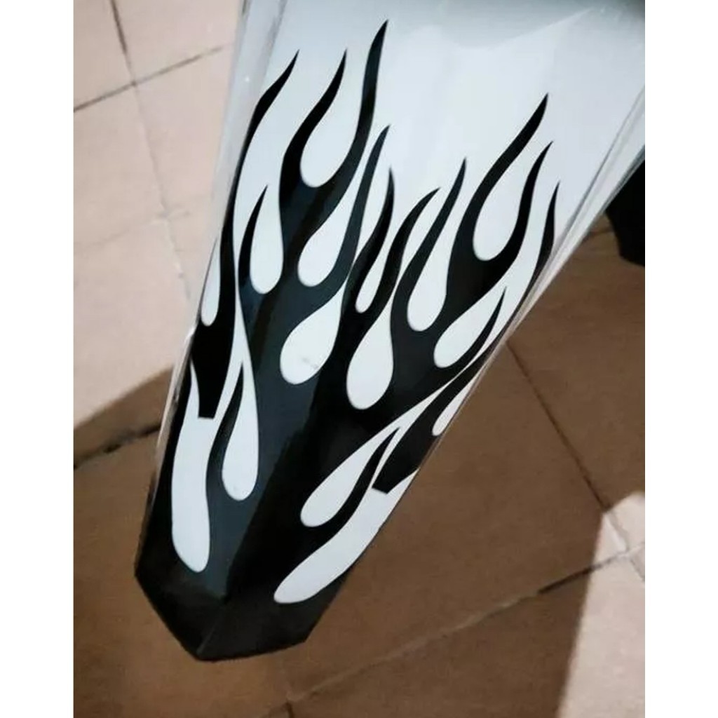 Honda Click Burning Fire Sticker Decals for Motorcycle Waterproof ...