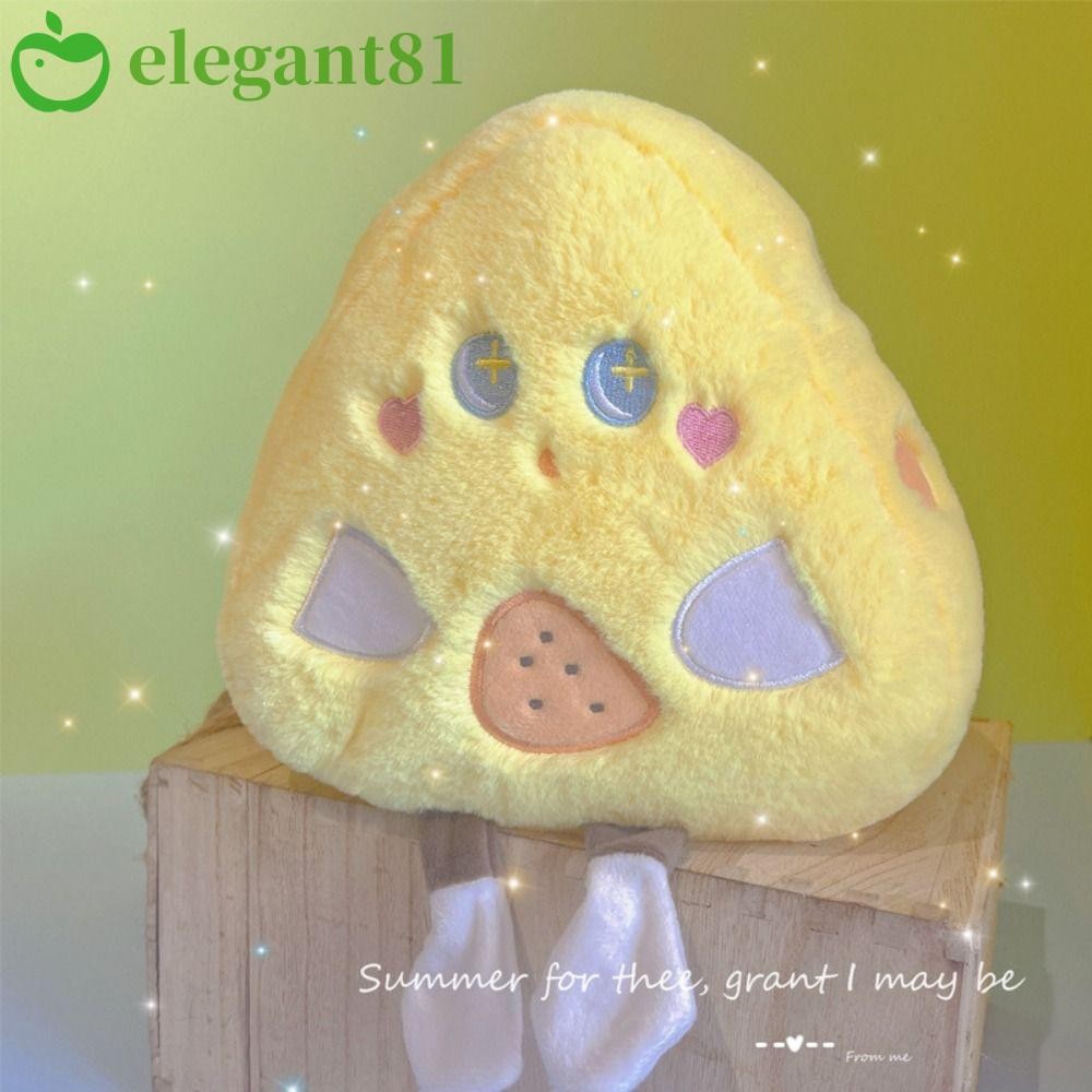 ELEGANT81 Simulation Cheese Plush Toys, Starry Eyes Triangle Cartoon ...