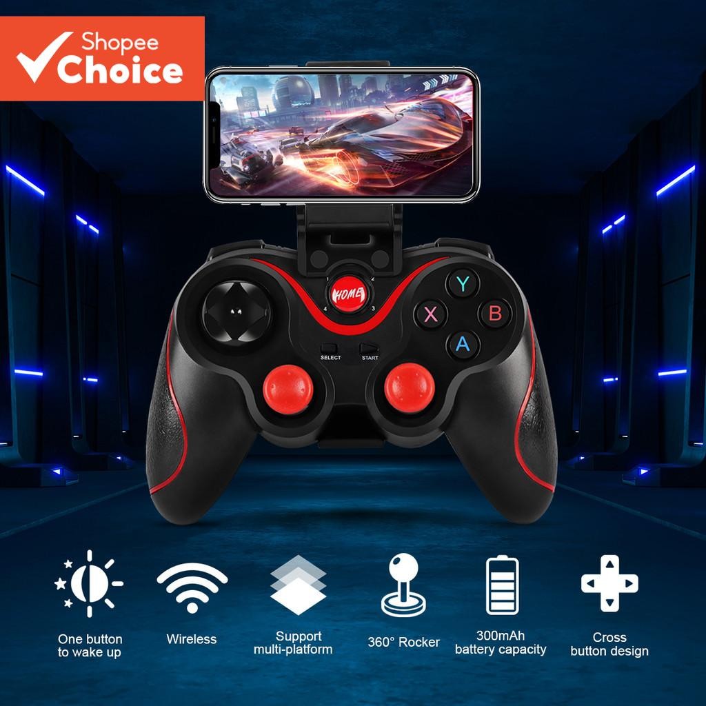 Wireless BT Gamepad PC Game Controller Gaming Joystick for Android/TV ...