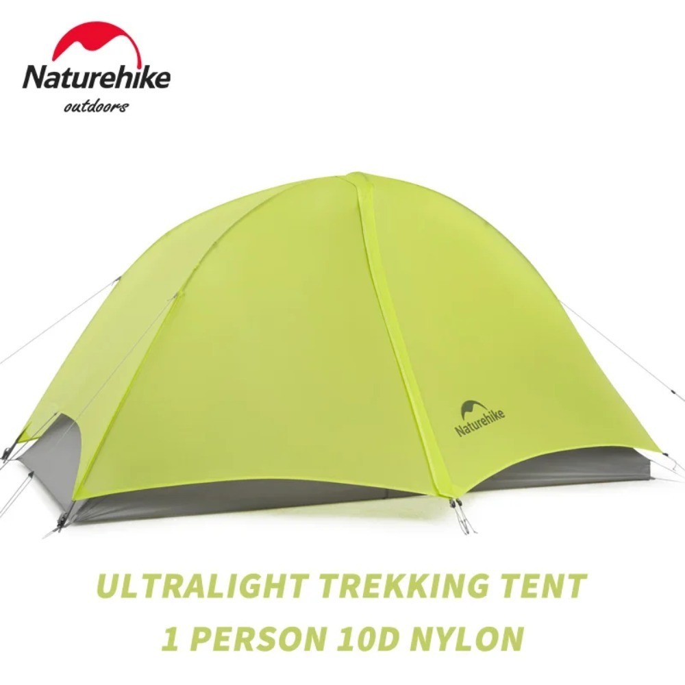 Naturehike 1 Person Ultralight Trekking Tent 10D Nylon Camping Hiking ...