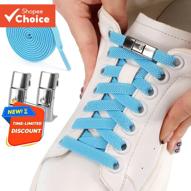 Elastic No-Tie Shoelaces With Quick Lacing System For Trainers Running ...