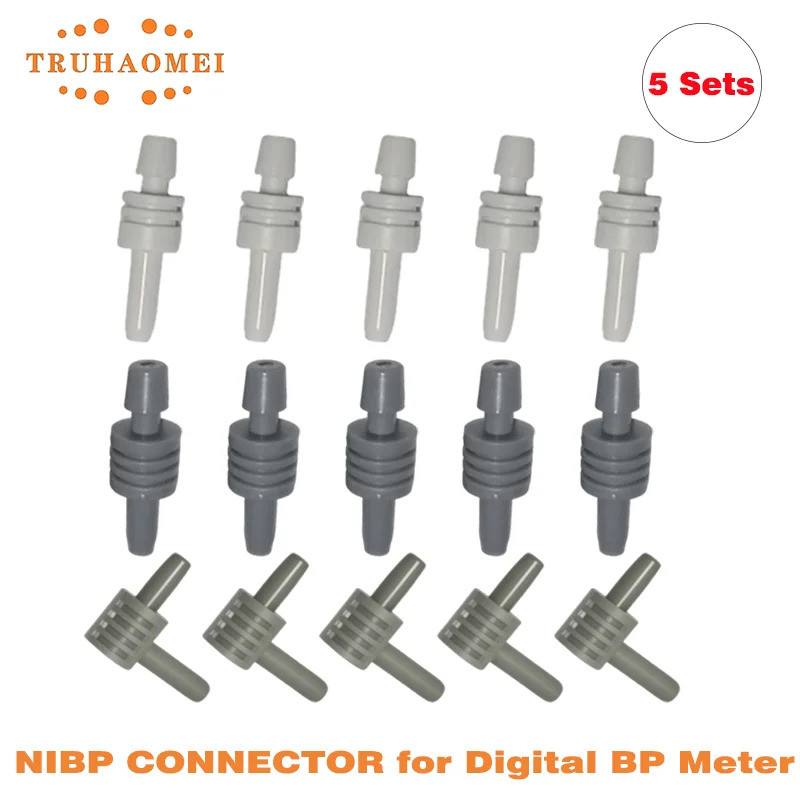 5 PCS NIBP Cuff Sleeve BP Connector Digital Arm Blood Pressure Monitor ...