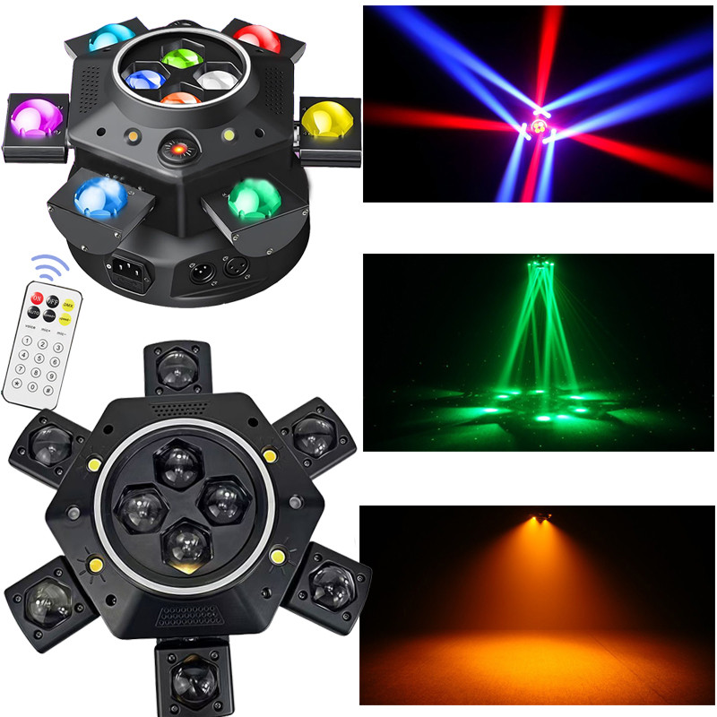 150W 6 Heads Moving Head Light Beam Laser Strobe Effect DMX Stage Light ...