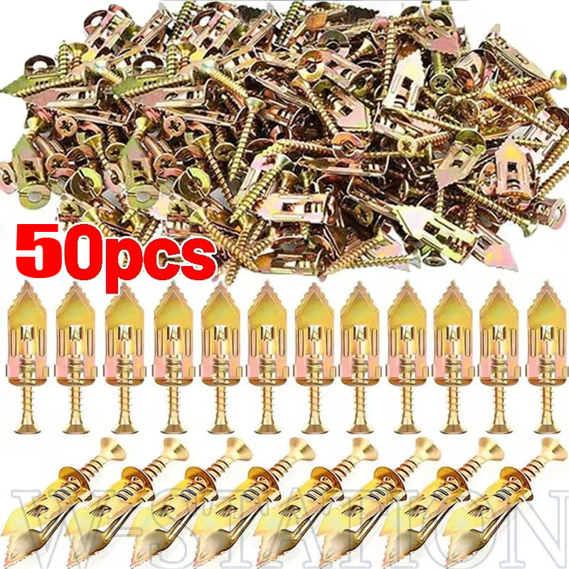 10-50PCS Self Drilling Drywall Anchors with Screws - Expansion Screws ...