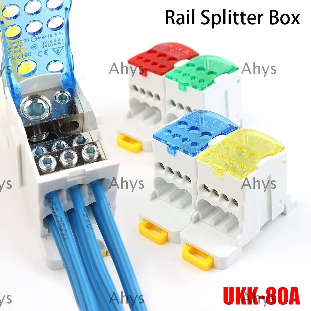 AHYS 1Pcs Wire Connector, One In Several Out Single-Stage UKK-80A ...