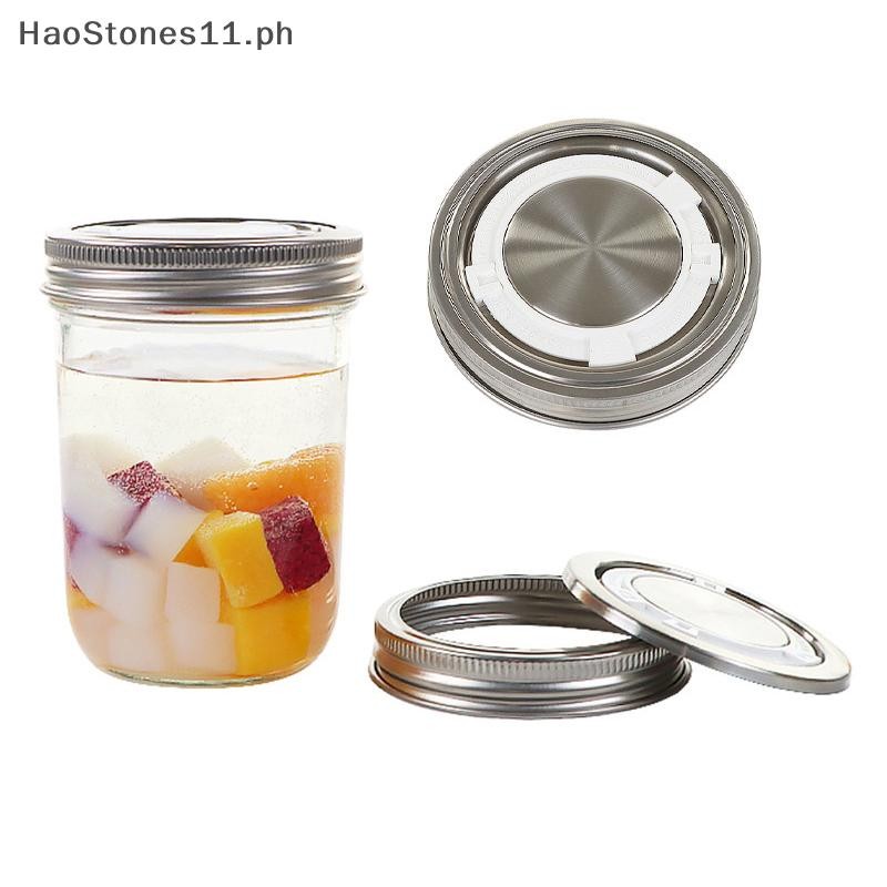 HaoStones Timer Lid Mason Jar Stainless Steel Lid Mason Jar Timer Seal ...
