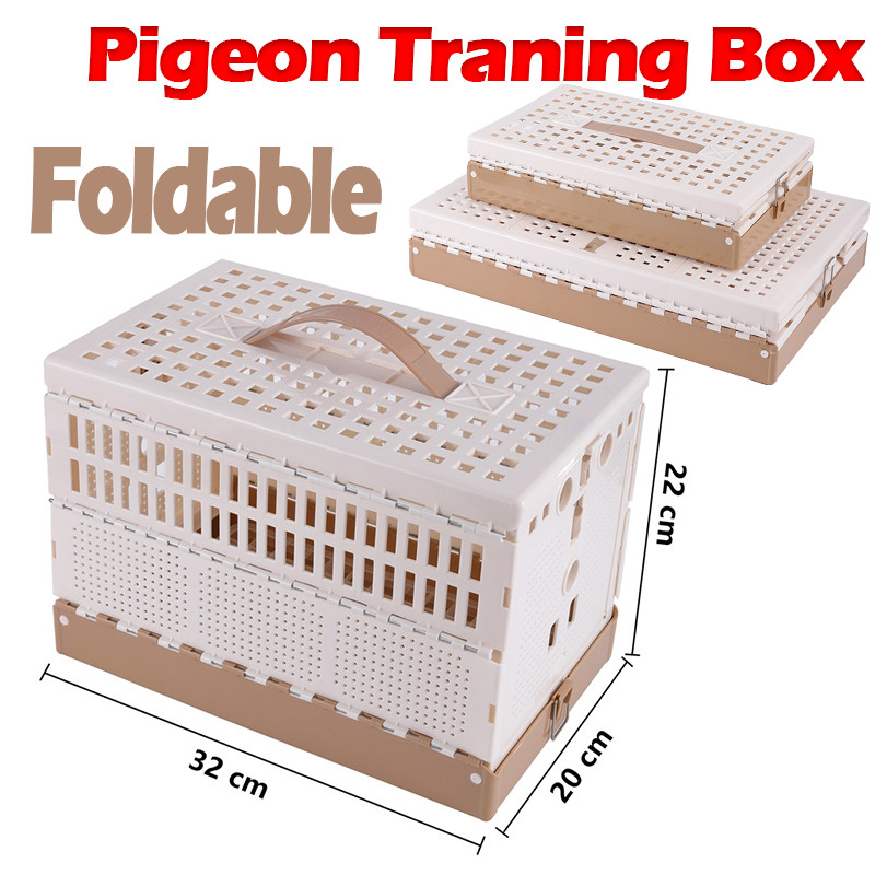 Foldable Pigeon Cage Training Box S/M Cage Plastic LARGE Pigeon ...