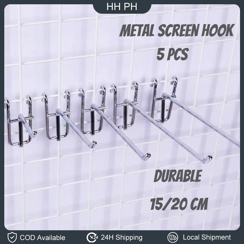 5PCS Screen Hooks Stainless Steel Heavy Duty Mesh Hanging Hooks ...