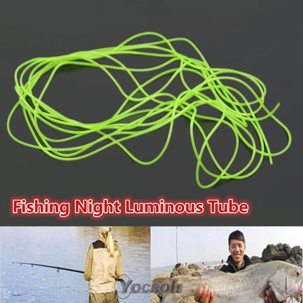 YOCEOH Fishing Night Luminous Tube, Green Silicone Luminous Fishing ...