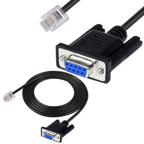 PDU RS232 DB9 to RJ12 Console Serial Cable Interface Lead 940-0144A for ...