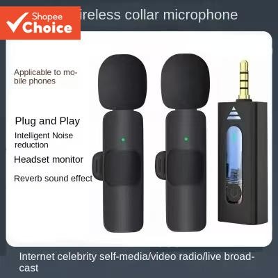K35 Lavalier Recording Microphone LIVE Broadcast Outdoor Interview ...