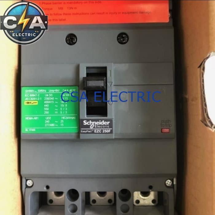 SCHNEIDER MCCB EZC250F 3P 125A/160A/200A/250A EASYPACT | Shopee Philippines