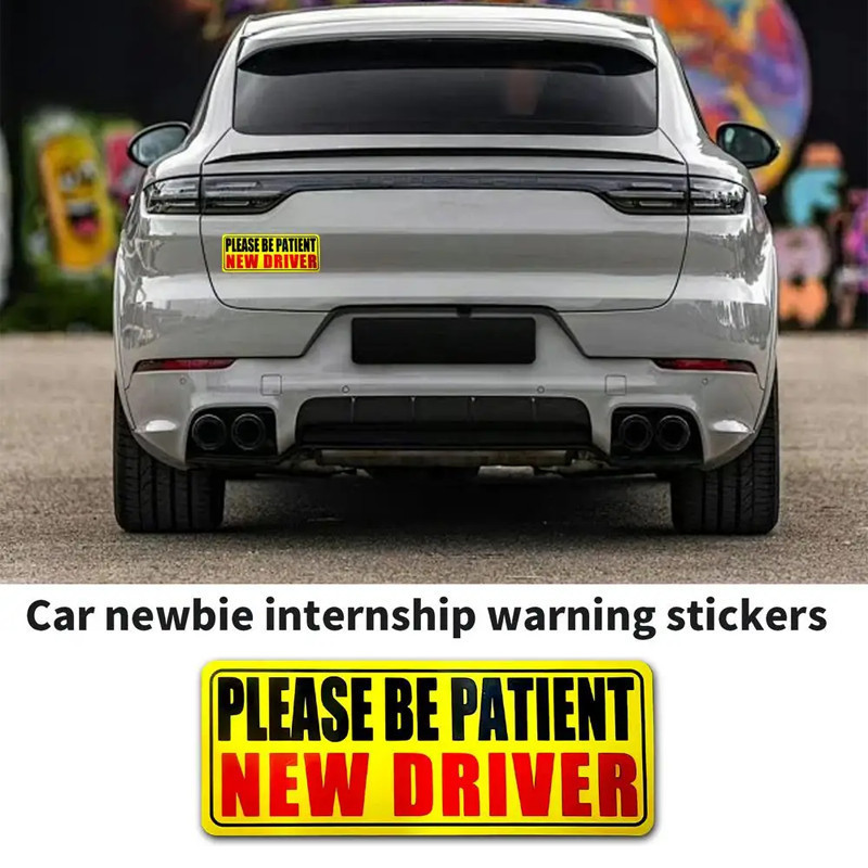 Student Driver Magnet Stickers Please Be Patient Student Driver ...