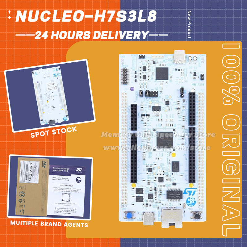 1PCS/LOT! NUCLEO-H7S3L8 STM32H7R3L9 development board adopts STM32H7R3L9 single chip ...