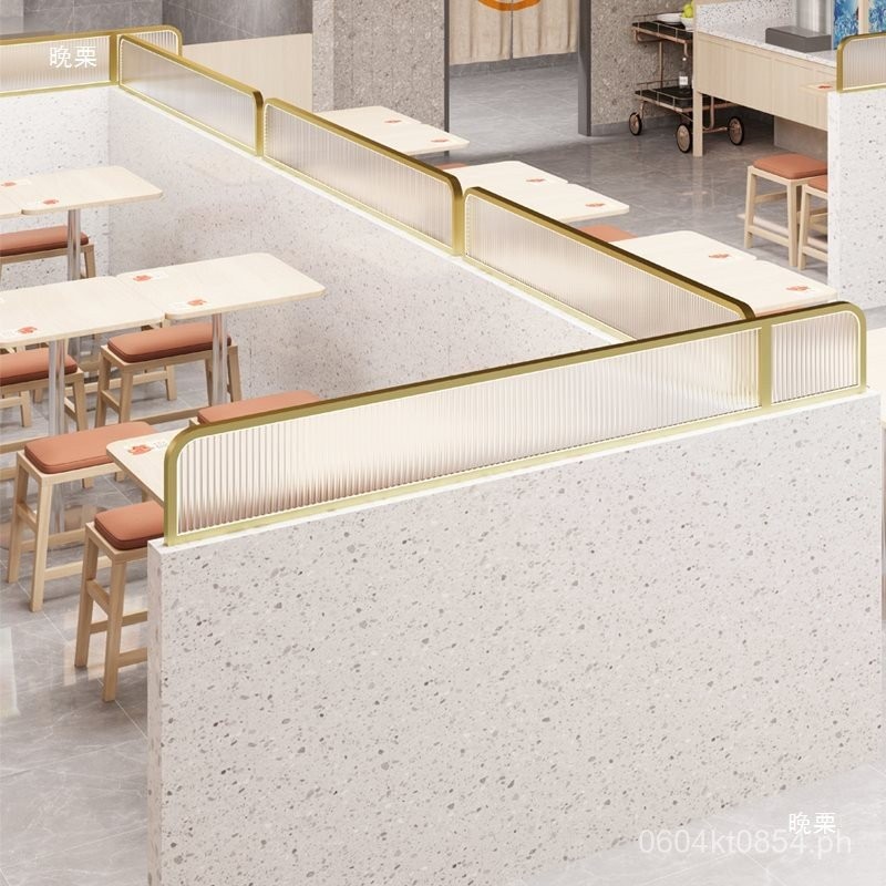Booth Hot Pot Restaurant Fence Glass Heightened Restaurant Simple ...
