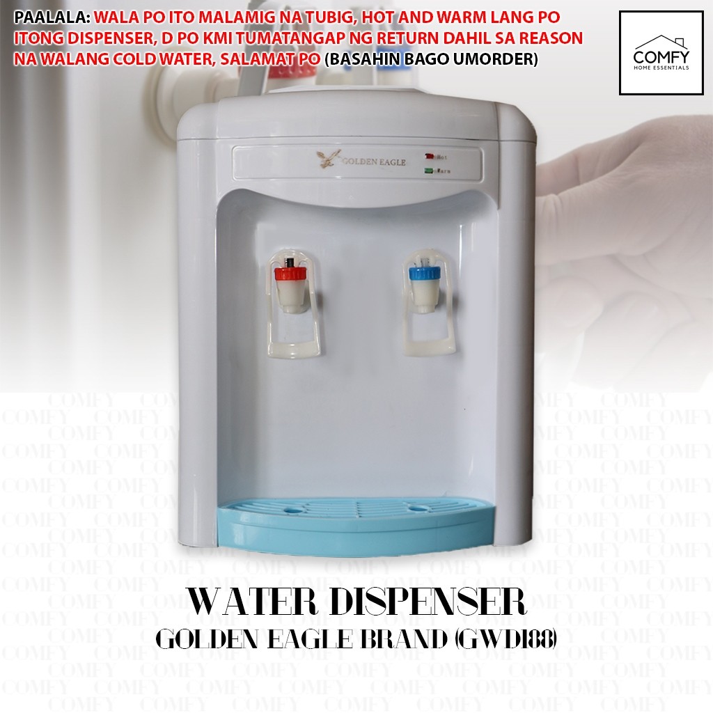 Table Top Hot & Warm Water Dispenser (Golden Eagle Brand GWD188) COD ...