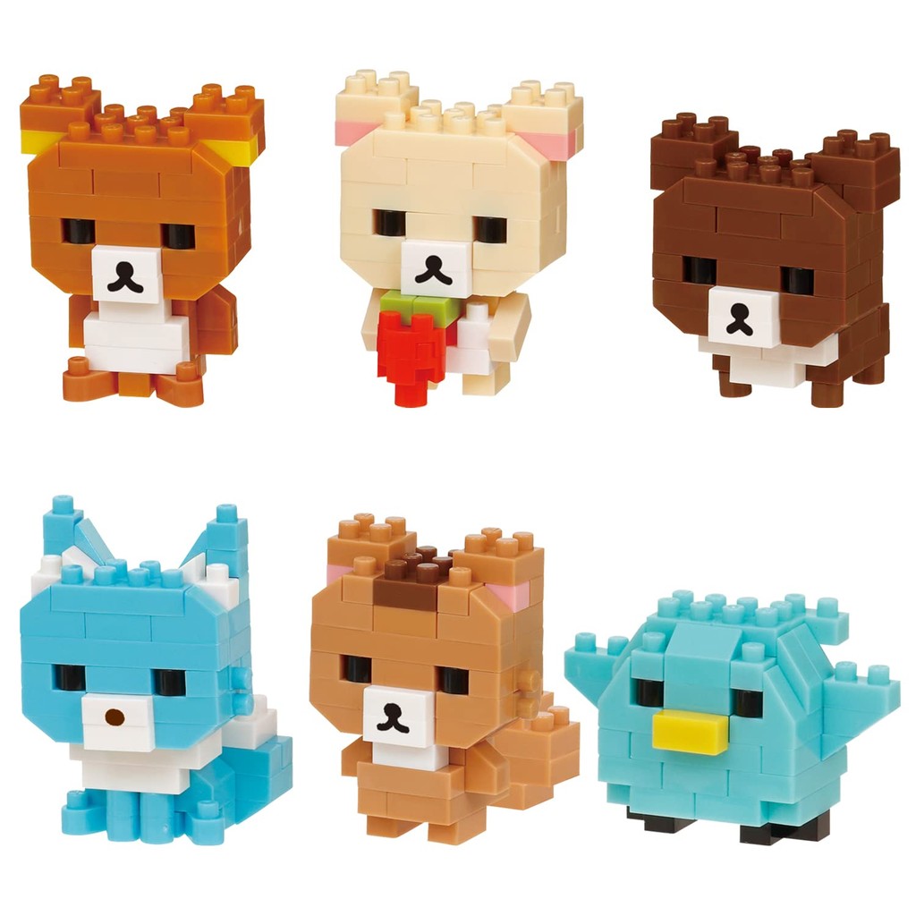 Kawada Nanoblock Mini Nano Rilakkuma vol.2 (BOX) NBMC_36S 1BOX = 6 pieces, 6 types in total ...