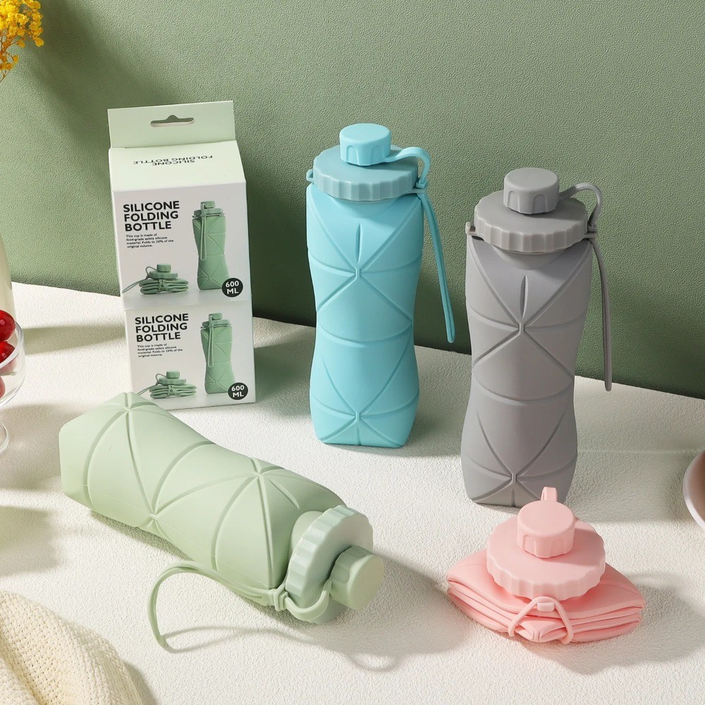 Silicone Folding Water Cup Outdoor Portable and Scalable Sports ...