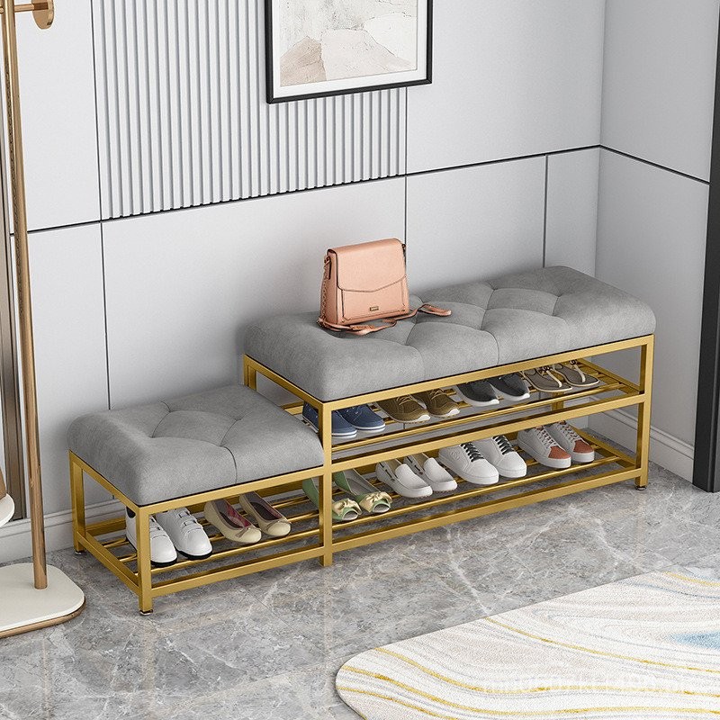 Sit-Style Shoe Rack for Entryway0A Entryway Integrated Shoe Bench Long ...