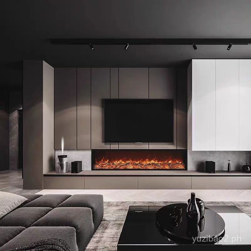 Custom Electronic Fireplace Core Simulation Flame Heater Living Room ...