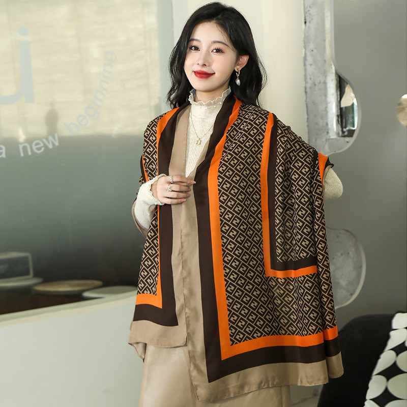 Fashion Scarf For Women Cotton Summer Outdoor UV Protection Shawl ...