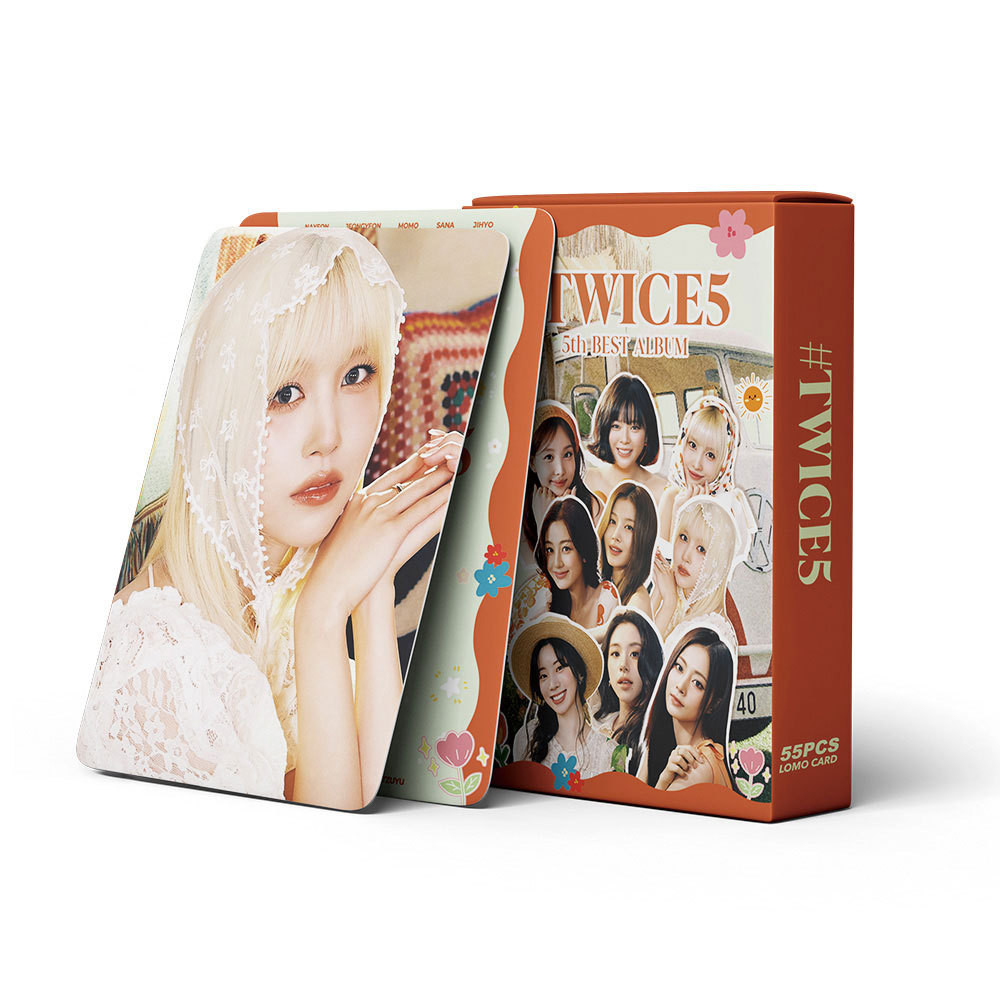 55pcs TWICE HOME SWEET ONCE Lomo cards # TWICE5 5th BEST Album Strategy ...