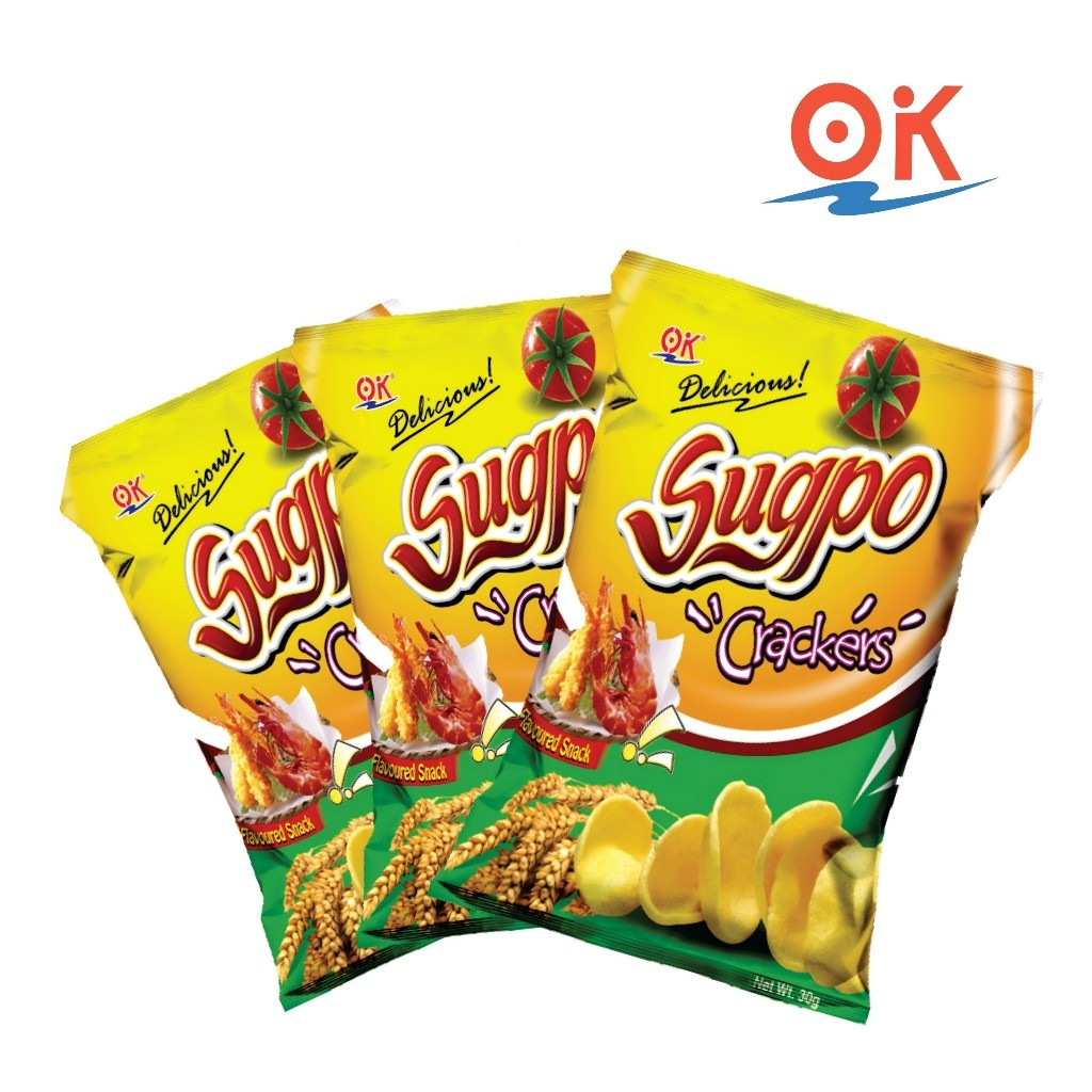 OK Sugpo Prawn Crackers Tempura Flavor 3PCS | Shopee Philippines
