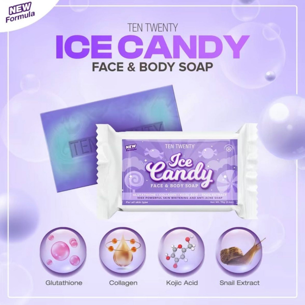 Original! 70g Ice Candy Whitening & Anti-acne Soap Handmade Anti-Pimple ...