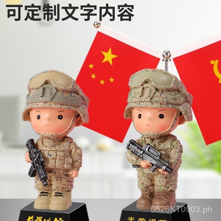 Souvenir Military Soldier Statue Desktop Comrade Special Forces Iron ...