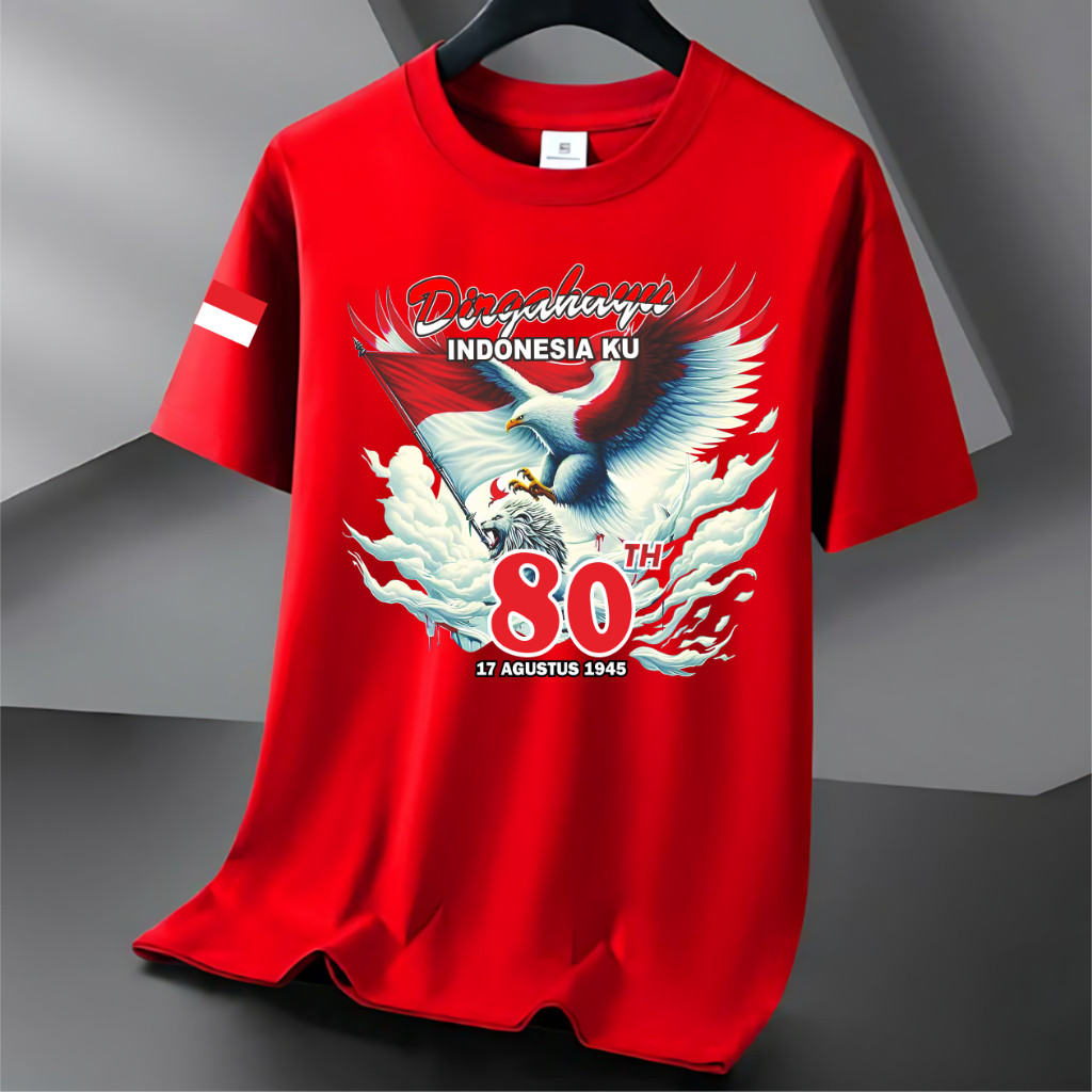 INDEPENDENCE GARUDA BIRD HUT T-SHIRT AUGUST 17 1945 DIRGAHAYU ...
