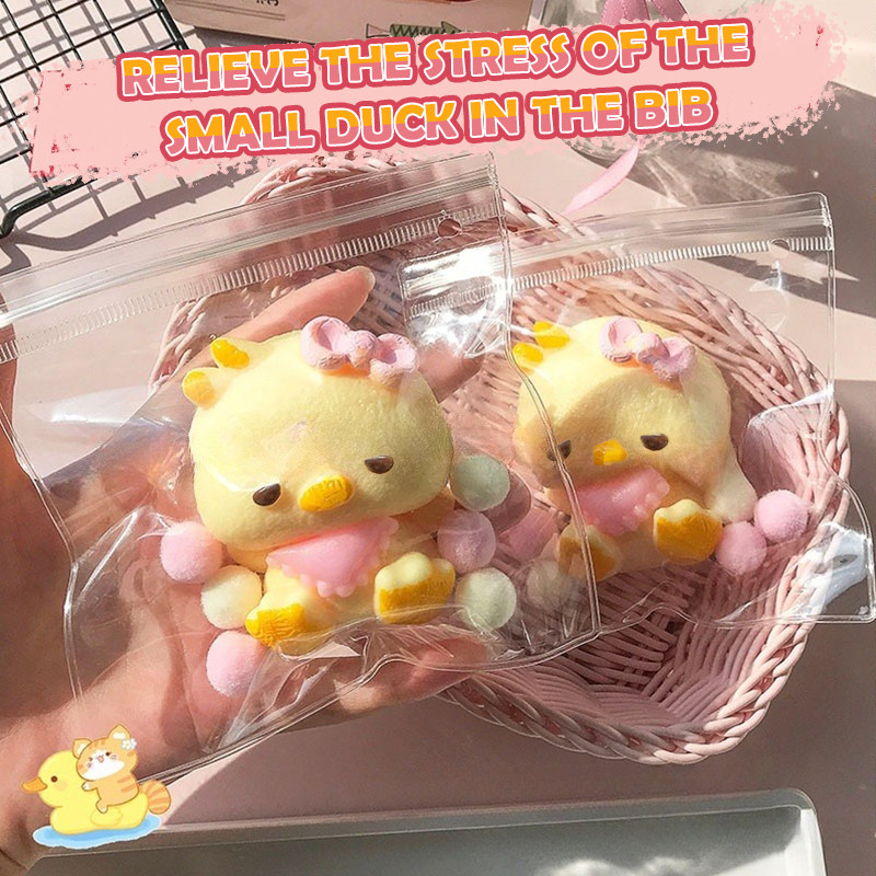 filly Cute Cartoon Apron Duck Squeezing Dpression Toy Yellow Duck Super ...