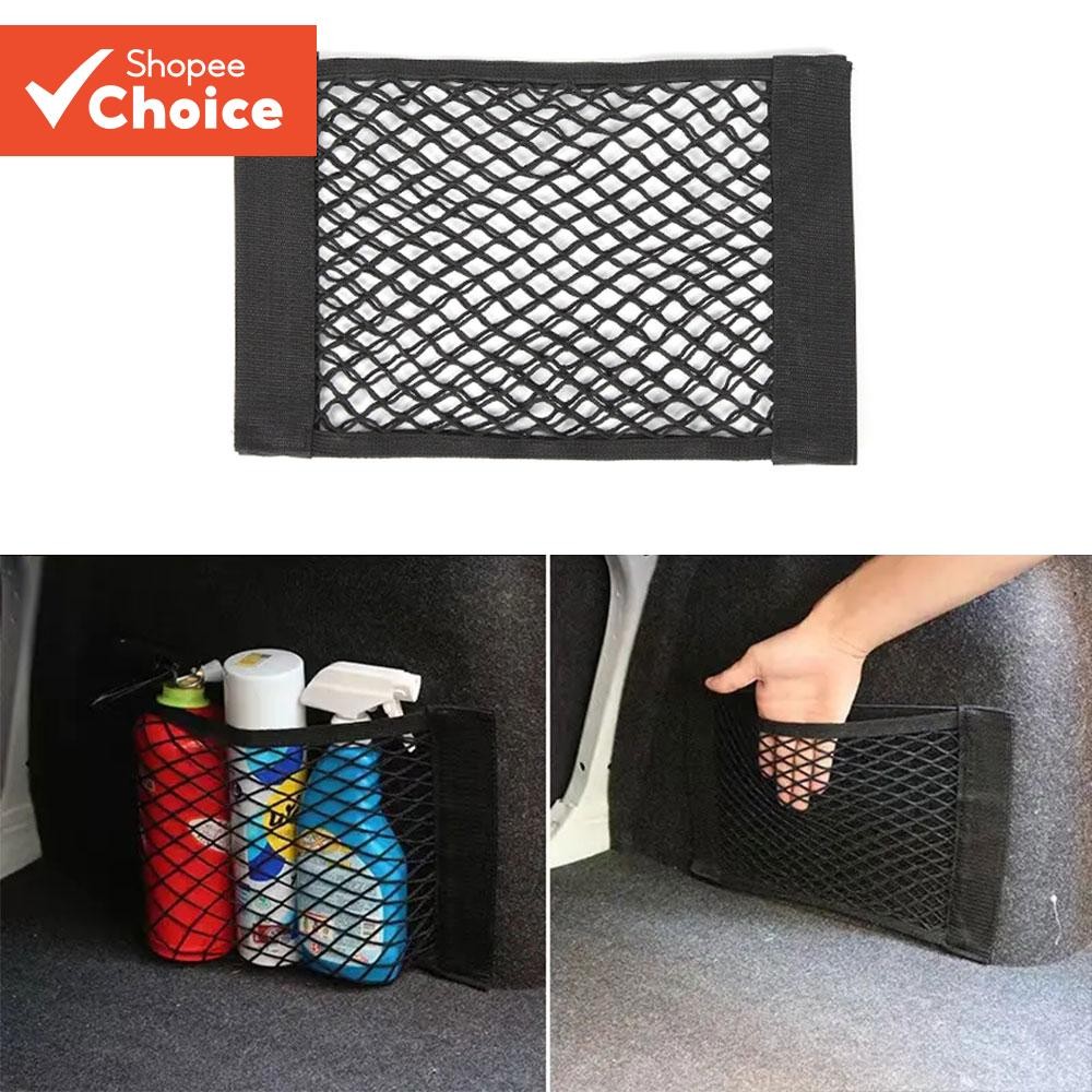 Maximize Your Car Trunk Storage with this Double-Layer Mesh Pocket Bag ...