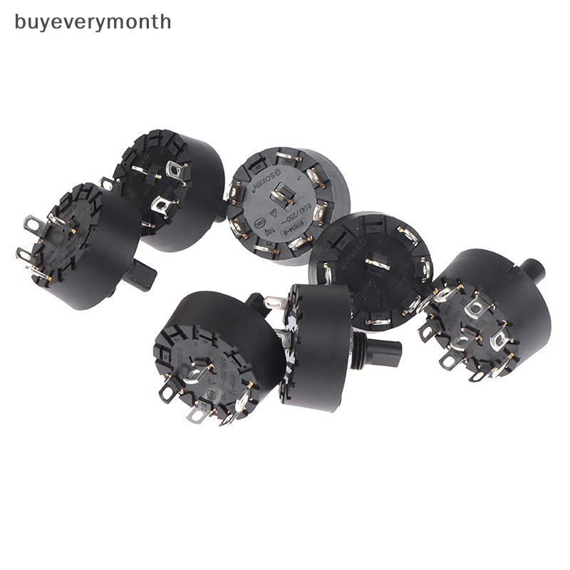 [new] 1PCS 2/3/4/5/6/7/8 Gear with Knob Cap Rotary Gear Switch 6A 250V ...