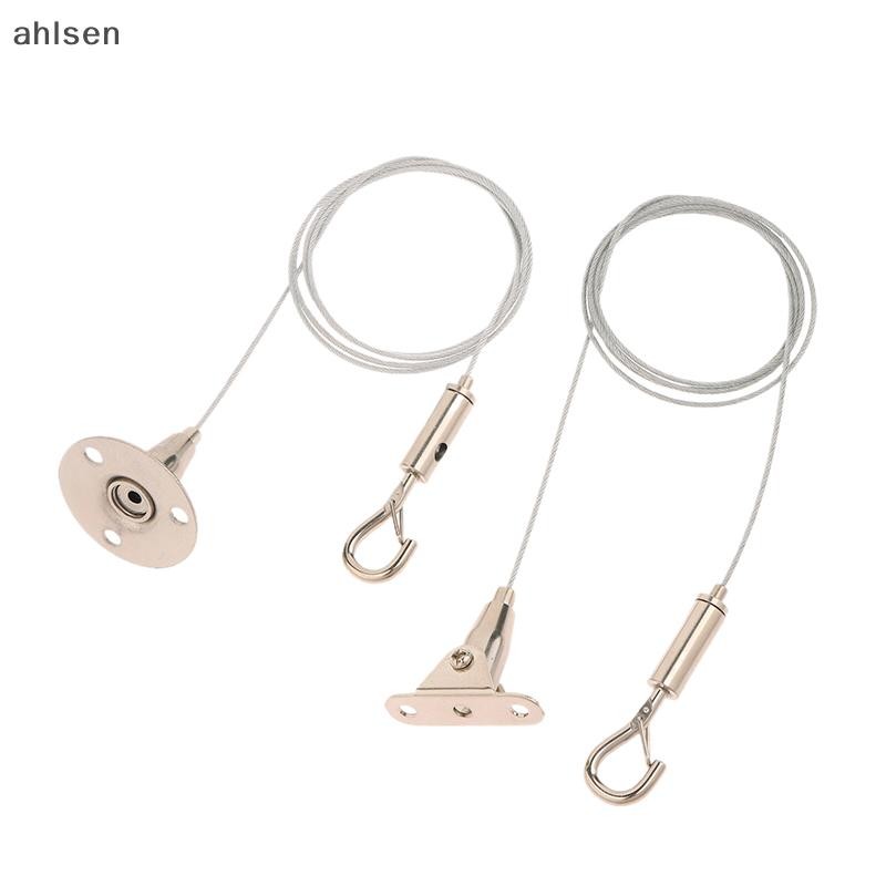 ahlsen 1 Pcs Wire Rope Spring Hook Adjustable Hanging Clothesline Fixed Guardrail Lock Lifting ...