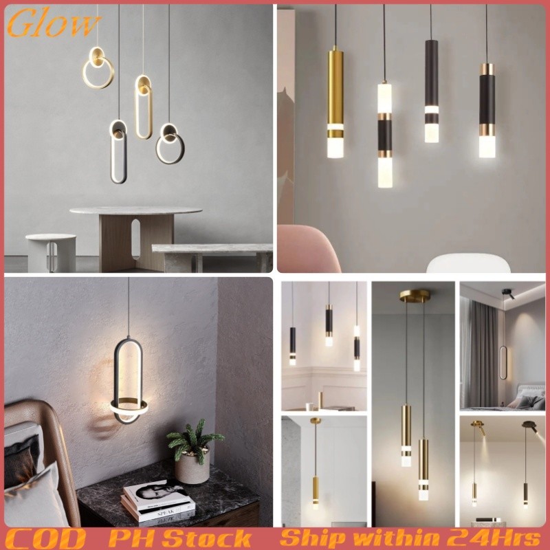 Nordic Chandelier Ceiling Light Tri color Bar Counter Drop Lights ...