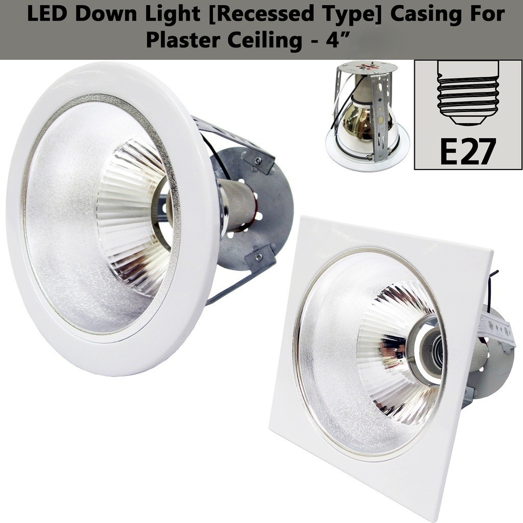 4-inch E27 LED Down Light/Ceiling Light [Recessed Type] Casing For ...